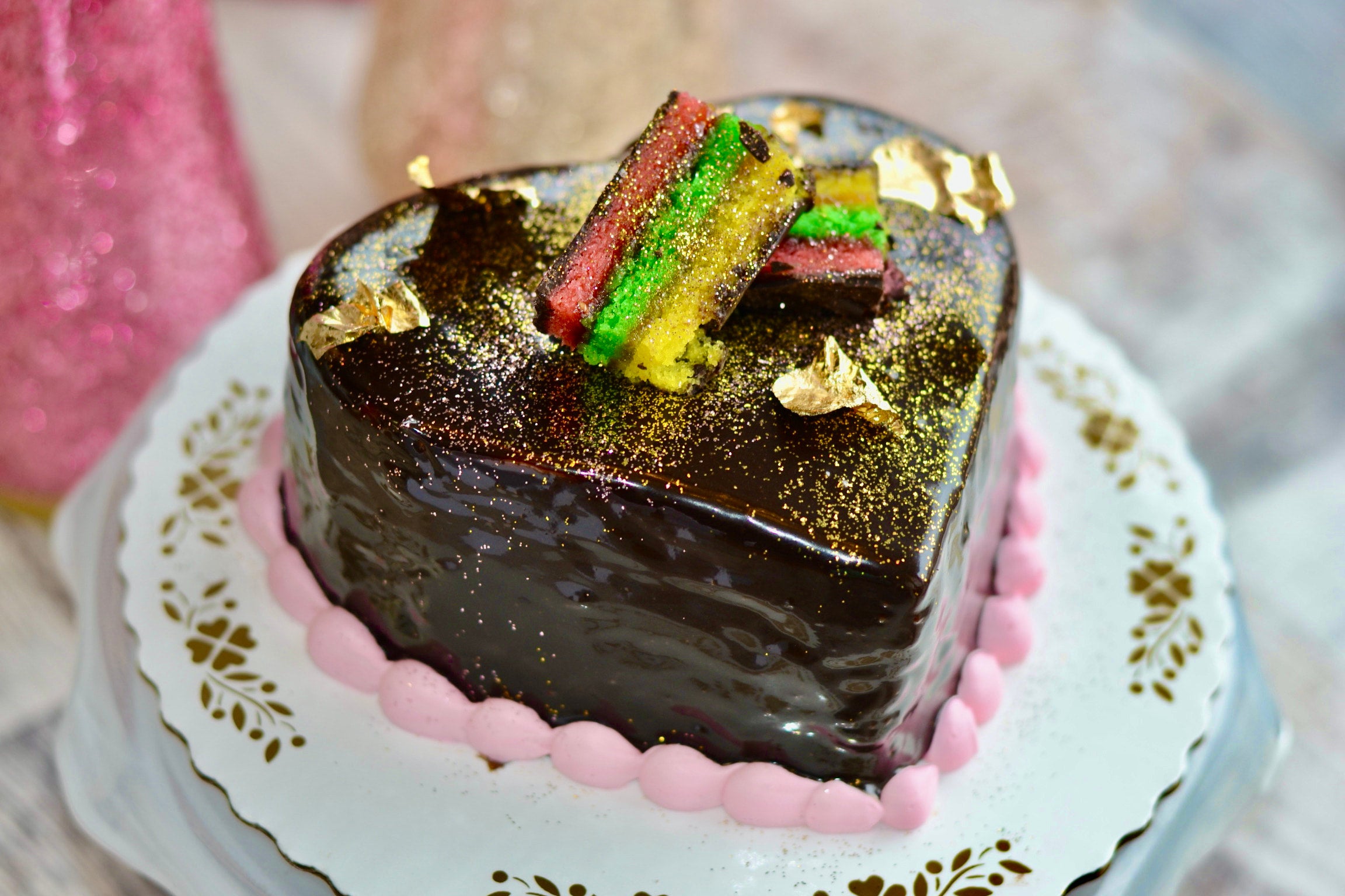 Valentines Day Rainbow Heart | Manhattan Sweets Boutique Bakery